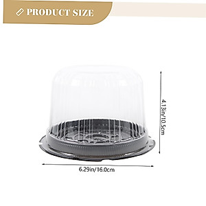 40 Pcs Packing Box Cake Box Cake Container Multi-function Cake Case Clear Cake Holder Clear Cake Carrier Round Cake Holder Cake Packing Holder Birthday Cake Holder