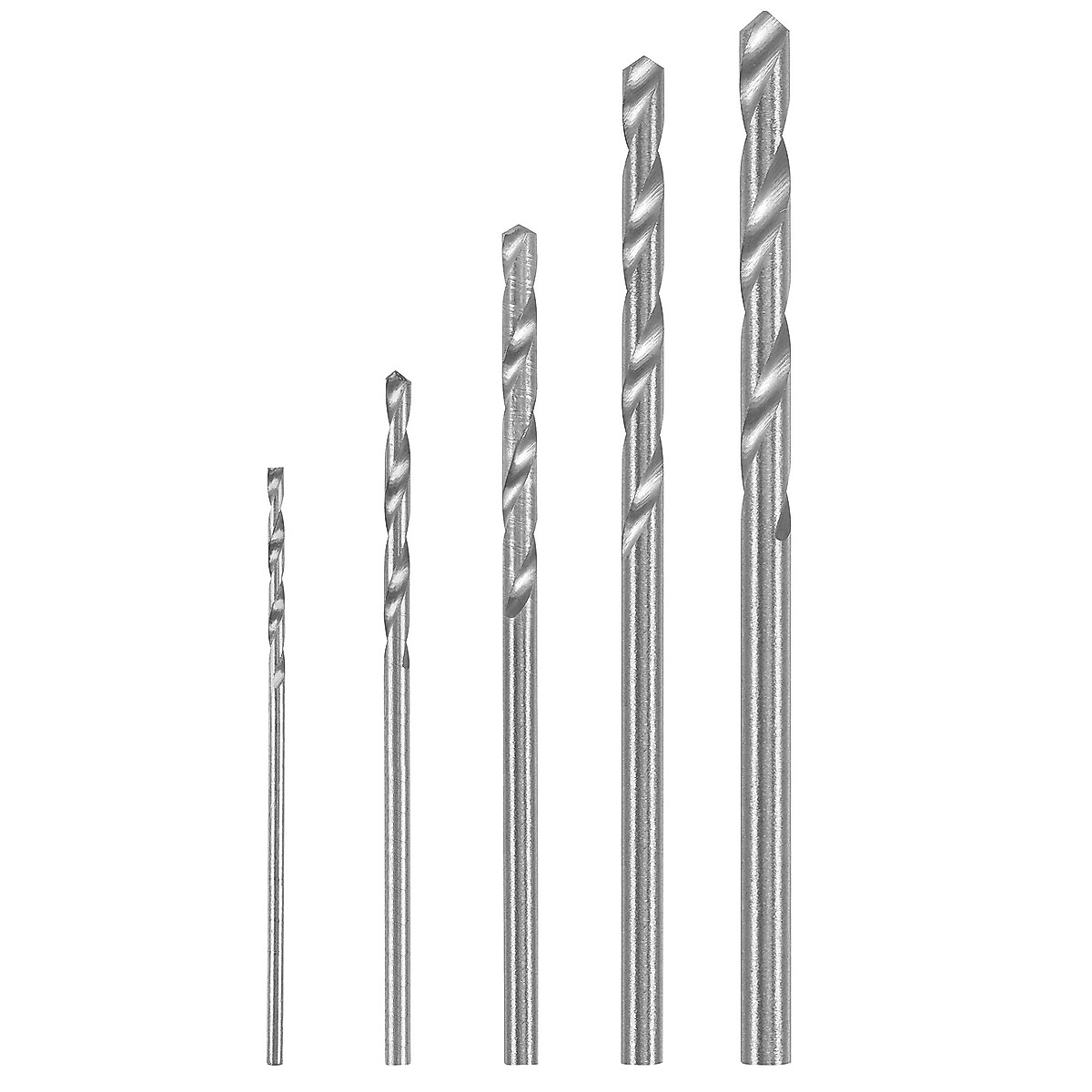 uxcell High Speed Steel Straight Shank Twist Drill Bit Set, Spiral Rotary Tool 1mm-3mm Drilling Dia