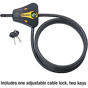 Master Lock - Keyed Alike Trail Camera Python Adjustable Cable Locks 8419KA-4