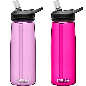 CamelBak eddy+ BPA Free Water Bottle 25 oz, 2-Pack, Dusty Lavender / Deep Magenta