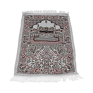 ABOOFAN 1 Pc Muslim Prayer Mat Mosque Comfortable Prayer Rug Portable Prayer Rug