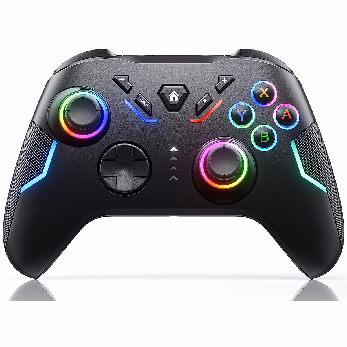 Switch Controllers, Nin-tendo Switch Controller Compatible with Switch/Switch Lite/Switch OLED/IOS/Android/Windows, Wireless Switch Pro Controller with LED Color Light/Dual shock/Turbo/Motion Control