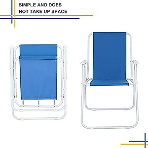 Ochine 1-Position Classic Folding Backpack Beach Chair, Waterside Backpack Beach Chair, Folding Beach Chair, Aluminum Lightweight and Portable Foldable Outdoor Camping Chair Backpack Outdoor Chair