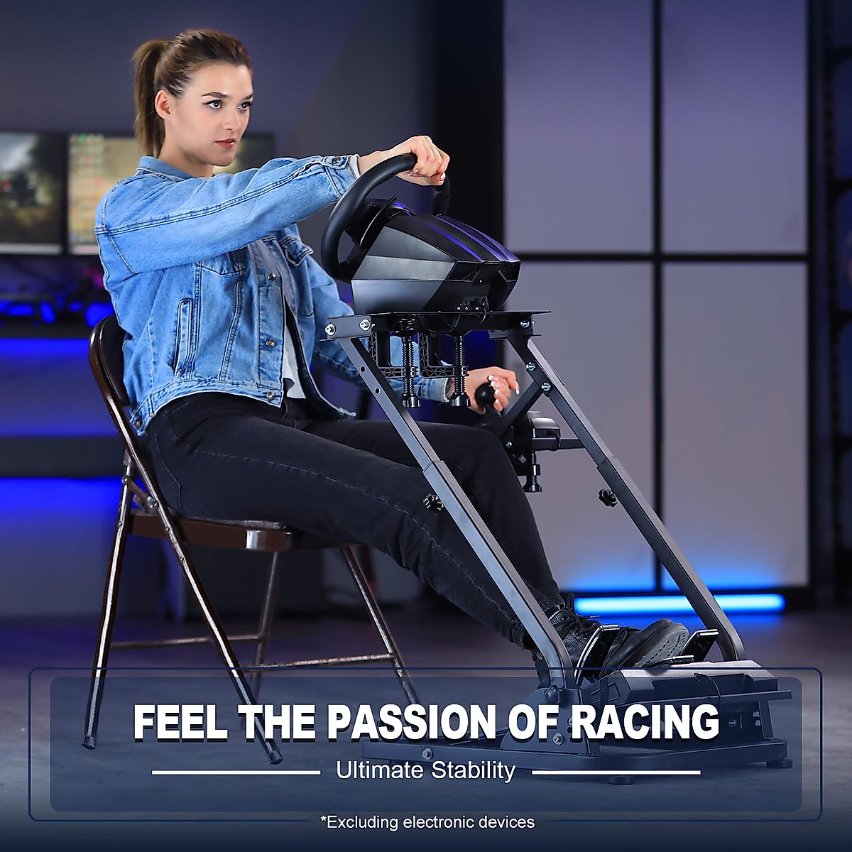 Marada Racing Steering Shifter Mount G920 Racing Wheel Stand Pro Compatible with Logitech G27,G25,G29 G920 Racing wheel; Steering Gaming Wheel Stand Wheel Pedals NOT Included Racing Wheel Stand