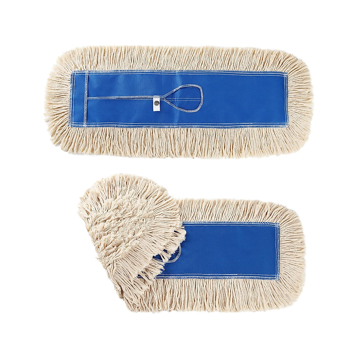 2 Pack - 24" Wide X 5 Cotton Floor Dust Mop Head Refill Short Fiber for Easy Sweep - Replacement Replacement Head for Home & Commercial Use