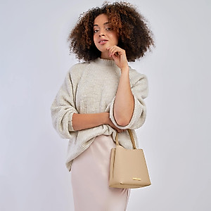 KATIE LOXTON Lucie Womens Vegan Leather Adjustable Detachable Strap Crossbody Pale Pink