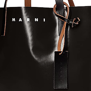 Marni SHMQ0000 SHOPPING BAG Tote Bag, Black + Royal+Black