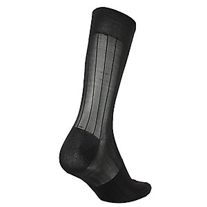 Mona's Choice 3-Pack Mens Silk Dress Socks/Mens Sheer Dress Socks/Mens Nylon Dress Socks (Black)