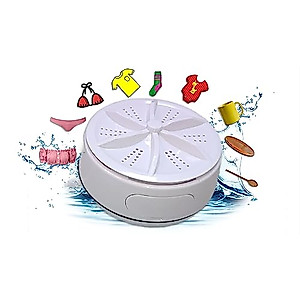 Mini Portable Washing Machine - Portable Washing Machine for sink, Ideal for Washing Light Clothes and Dishwasher, Portatil Folding Suitable For Travel, Home, RV, Office, College Room, Apartment