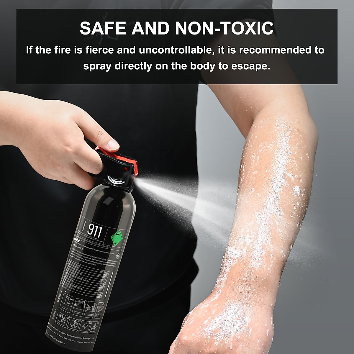 Fire Extinguisher for Home - 2pack Car Fire Extinguisher Mount, Small A B C K Fire Extinguisher, Water-Based Fire Extinguishers for Car/House/Kitchen/Truck/Marine/Boat/Vehicle/utv/rv