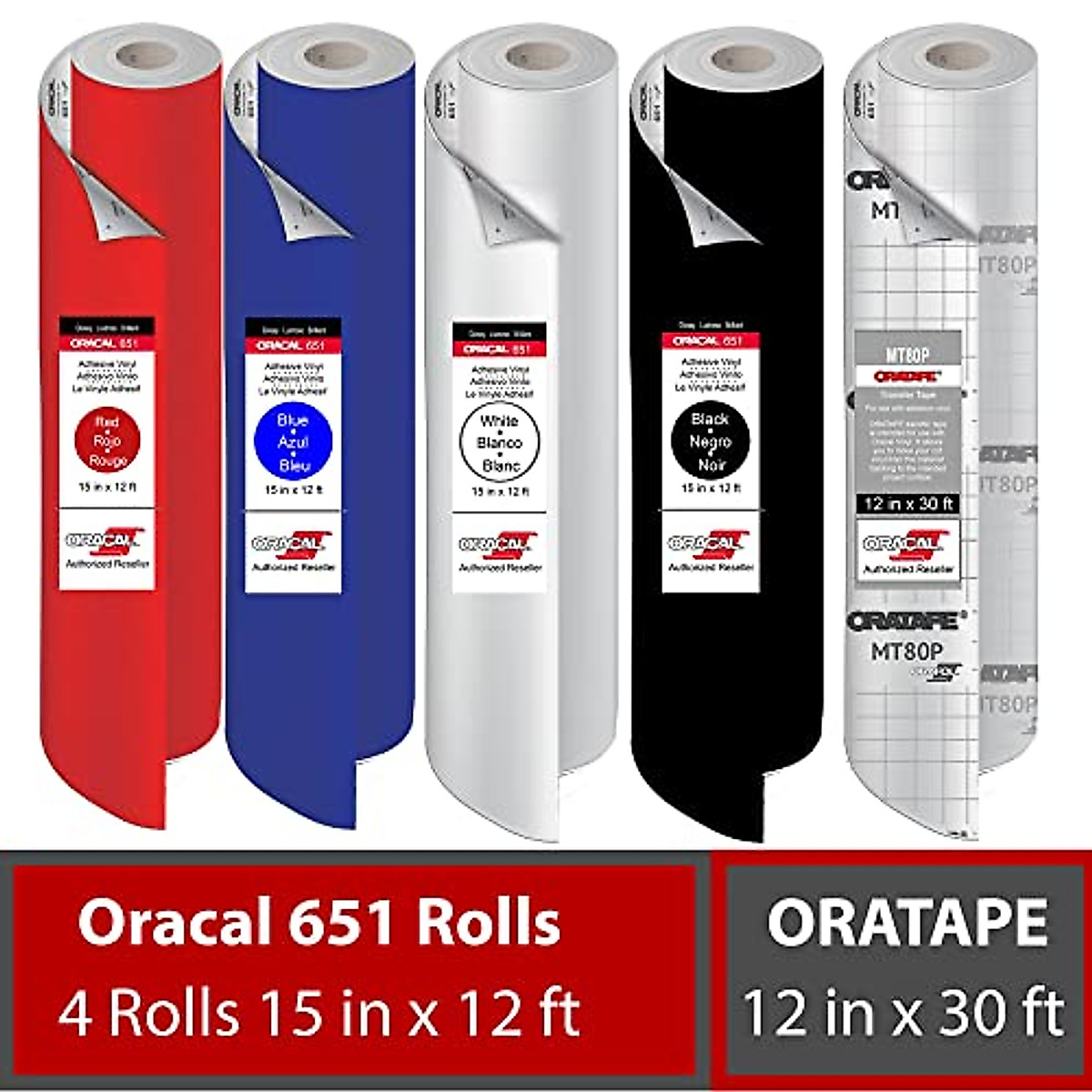 Silhouette Cameo 4 Plus Bundle with 4-12ft Rolls of ORACAL 651 Vinyl, 30 Ft of ORATAPE Transfer Tape, CrafterCuts Vinyl Tool Kit, Bonus Designs, and Access to Ebooks, Classes, andTutorials