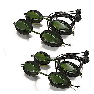 DERMAROLLERGUY 4- pack beauty patient protectve eye goggle for IPL,Laser,LED,UV Protective - ipl goggles