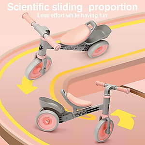 Bakeling Balance Bike - Toddler Bike,Pink Tricycles for 2-4 Year olds,Baby Balance Bike,Toddler Balance Bike,Kids Balance Bike,Baby Bike,Ride on Toys for 2-4 Year Old,Kids Bikes,Toddler Toy