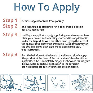 Catego Fast-Acting Flea and Tick Treatment For Cats/Kittens (Over 1.5 lbs) Kills Fleas Within 6 Hours, Prevents Flea Re-Infestations