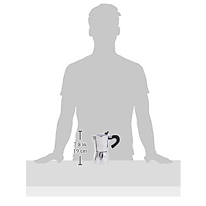 KitchenCraft World of Flavours Stovetop Espresso Maker, Metal, 6 Cup (300 ml)