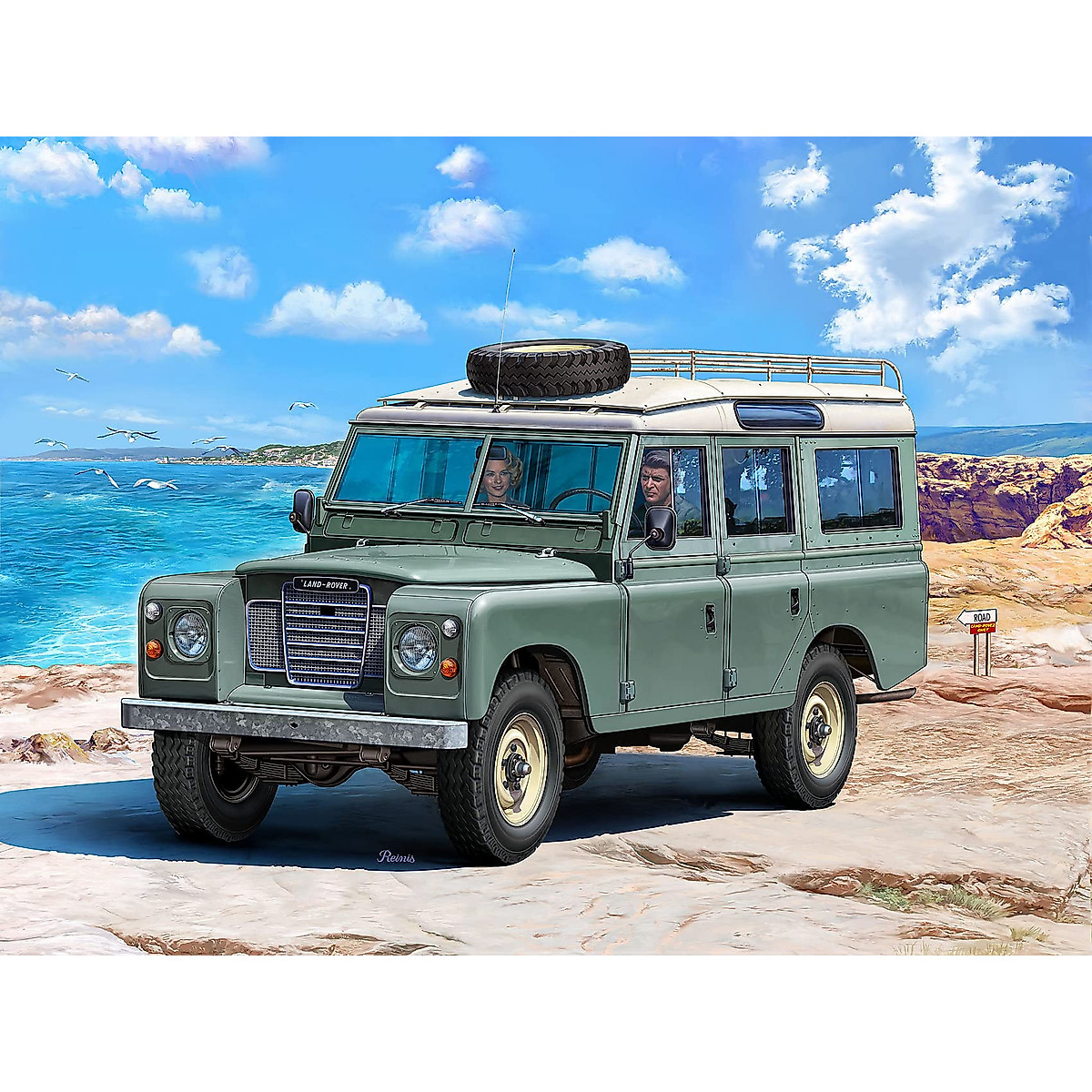 Revell RV07047 1:24 - Land Rover Series III Plastic Model kit 1/24, Multicolor