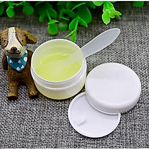 8 Oz (250ml) White Plastic Cosmetic Jars with Inner Liners and Dome Lids Refillable Make-up Cosmetic Containers Pot Case for Scrubs Oils Salves Creams Lip Balm Lotions Nail Accessories Pack of 6