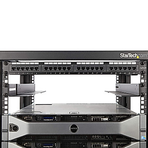 StarTech.com 1U 19 inch Server Rack Rails - 24-36 inch Adjustable Depth - Universal 4 Post Rack Mount Rails - Network Equipment/Server/UPS Mounting Rail Kit HPE ProLiant Dell PowerEdge (UNIRAILS1UB)
