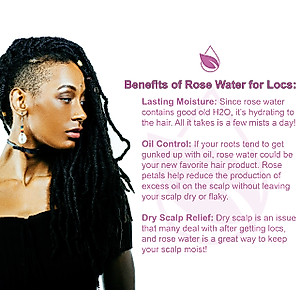 32 oz Rose Hydrosol Water – 100% Pure Rosewater Spray Mist Bulk – Hydrating Face Toner Rose Water for Skin and Hair Linen Spray for Sheets Room Freshener Body Spray Refill by Organic Pure Oil