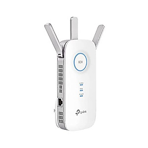 TP-Link AC1900 WiFi Extender (RE550), Covers Up to 2800 Sq.ft and 35 Devices, 1900Mbps Dual Band Wireless Repeater, Internet Booster, Gigabit Ethernet Port (Renewed)