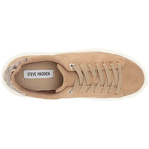 Steve Madden womens Charlie Sneaker, Taupe Suede, 11 US