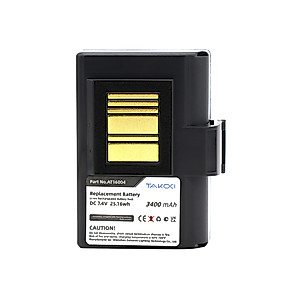 GIKYSUIZ 2-Pack 3400mAh Replacement Battery for Zebra ZQ610 ZQ520 QLN220 QLN320 ZQ500 ZQ620 ZR628 ZR658 ZR668 Printer, fits Part Number BTRY-MPP-34MA1-01 P1023901 P1031365-025