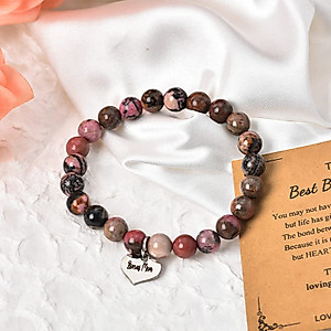 Kilener Bonus Mom Stepmom Gifts Bracelet from Daughter Son Mothers Day Gifts for Step Mom Beaded Bracelets for Women Stepmother Gifts for Christmas Birthday Thank You Gift for Mother in Law Bracelet