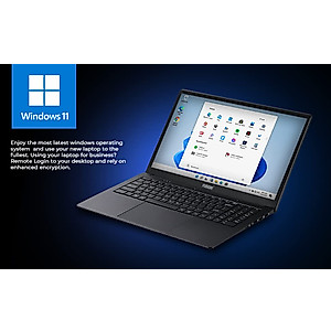 15.6" S15 N2 Full HD Windows 11 Professional Slim n Light Laptop - Intel N4020 - 128GB Storage, 4GB RAM, Intel Dual-Core Dedicated Num-Pad, Dual-Band WiFi, Expandable Storage