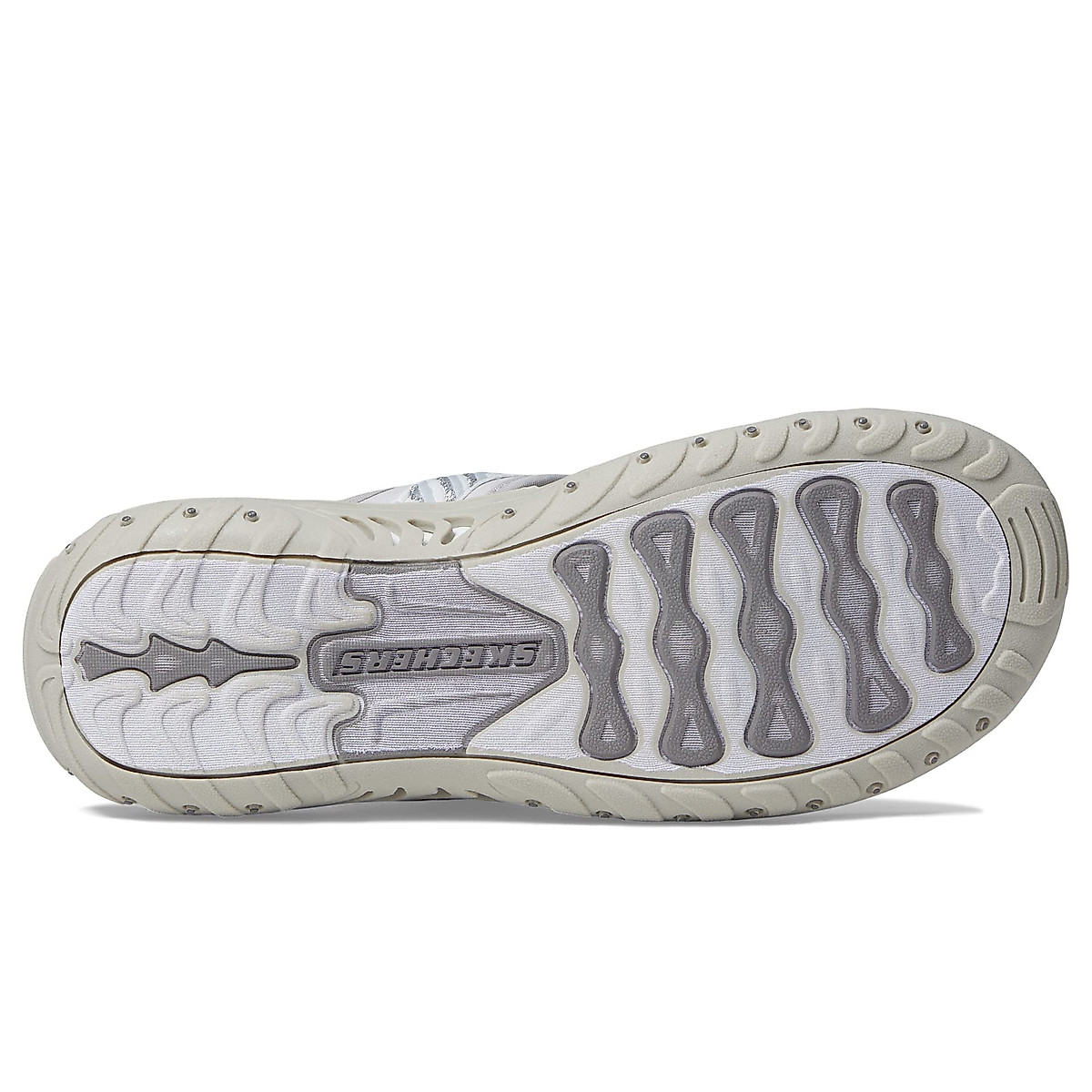 Skechers Reggae - Vibrancy Light Gray 6 B (M)