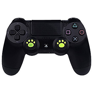 yueton 5 Pairs Replacement Cat Pad Style Silicone Analog Controller Joystick Thumb Stick Grip Cap Cover for Sony Playstation 4 Controller