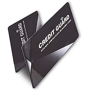 RFID Blocking Card | NFC Contactless Cards Protection | 1 Card Protects Your Entire Wallet | No More Need for Single Sleeves | for Men or Women, Credit Card Holder, Wallets or Passport