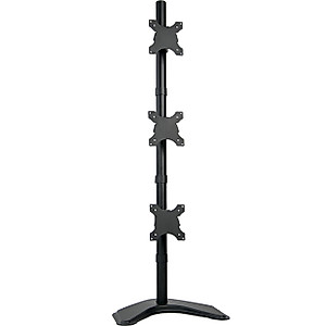 VIVO Triple Vertical LCD Monitor Height Adjustable Desk Mount Stand for 3 Screens up to 27 inches STAND-V003D