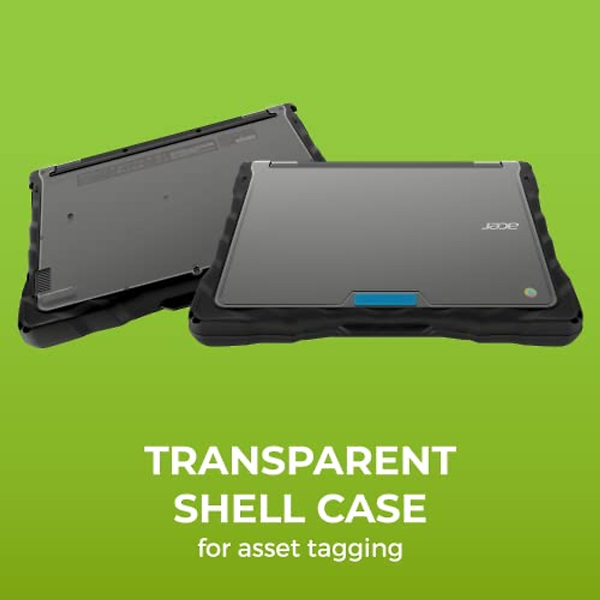 Gumdrop DropTech Case Fits Acer Chromebook Spin 511/R753T (2-in-1). Designed for K-12 Students, Teachers and Classrooms-Drop Tested, Rugged, Shockproof Bumpers for Reliable Device Protection – Black