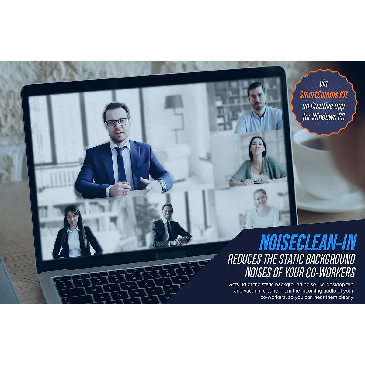 Creative Sound Blaster PLAY! 4 Hi-res External USB-C DAC and Sound Adapter Ft. VoiceDetect Auto Mic Mute/Unmute, Two-way Noise Cancellation, Bass Boost/Dynamic EQs, for Video Calls on Windows PC