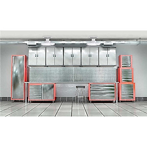 3-Panel LED Garage Light, 2-Pack