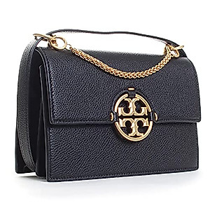 Tory Burch Women's Miller Black Leather Small Shoulder Handbag