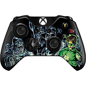 Skinit Decal Gaming Skin Compatible with Xbox One Controller - Officially Licensed Warner Bros Green Lantern and Villains Design