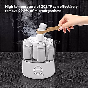 HYTOBP Quickly Heating Towel Warmer for Facials, Portable Towel Steamer That can Hold 8 Mini Wet Towels is a Timed Mini Towel Heater.(White)