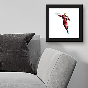 Trends International Gallery Pops Marvel Comics Avengers - Iron Man Wall Art Wall Poster, 12" x 12", Black Framed Version