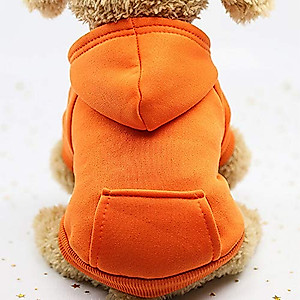 Small Puppy Sweater Male Clothing Pet Sweatshirts Dog with Pocket Hoodied Vest Lightweight Stretchy T-Shirts Soft Shirts Apparel Pet Clothes