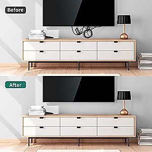 HomeMount TV Cord Hider Kit- Wire Hider Kit for Wall Mount TV, Cable Management Kit Hides TV Wires Behind The Wall（White）