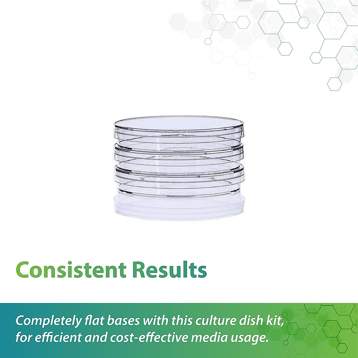 Olympus Petri Dish - Transparent Labs - 90x15mm Petri Dish with Lid - 10 Dishes Per Sanitized Sleeve - 500 Petri Dishes Per Unit