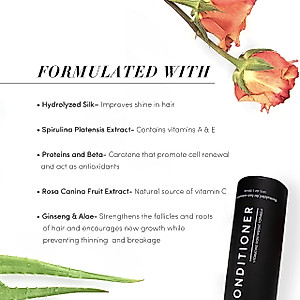 Hair Extension Shampoo & Conditioner by The Hair Shop, Gentle Cleansing & Hydrating Formula Designed for Hair Extension, Paraben-Free, Color-Safe, Vegan, Infused with Chamomile Rosemary, Aloe, Cucumber, Vitamins, Proteins & Biotin