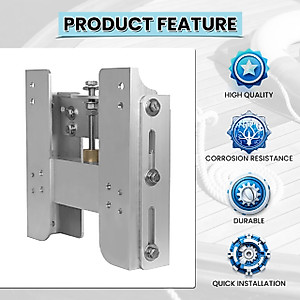 KUAFU 4'' Set Back Jack Plate Manual Power Lift Transom Outboard Boat Motor