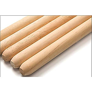 Wooden Rolling Pin, French Dumpling Rolling Pin for Baking Pizza Dough Roller 30 x 3.5cm
