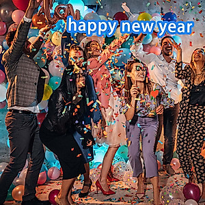 16 Inch [6 Pack] Biodegradable Confetti Cannon Party Poppers Party Supplies, Air Powered | Launches 20-25ft | Celebrations, Super Bowl,New Year's Eve,Birthdays,Christmas and Weddings