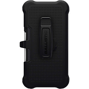 Ballistic for iPhone 6S Plus / 6 Plus Holster Case,TJ Tough Jacket Maxx, Screen Protector, Rugged and Heavy Duty Defender Cover W/Belt Clip Holder (Black/White)