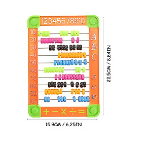 ibasenice Abacus Math Toy Math manipulatives Abacus Abacus for Kids Math Counting Number Frame (Random Color)