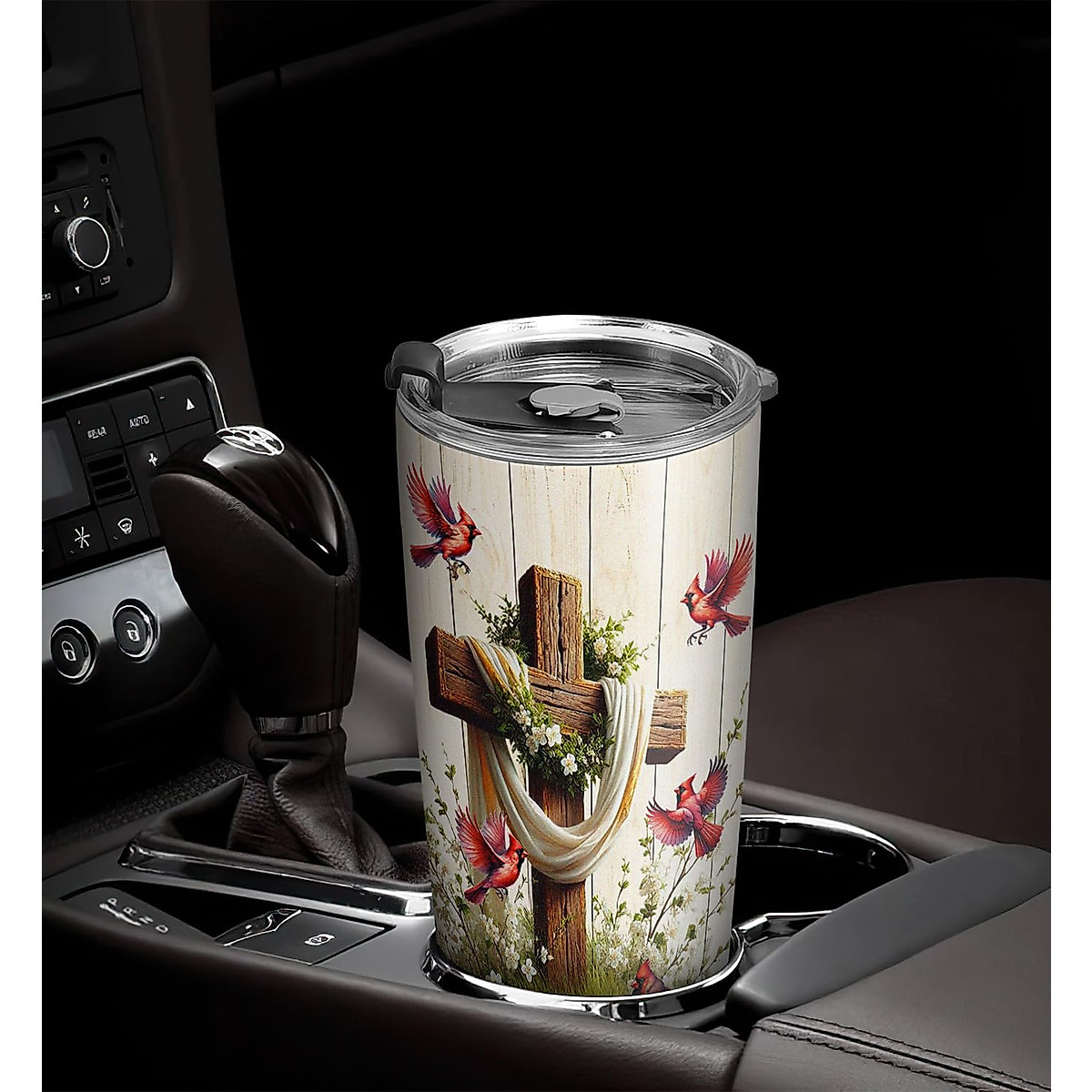 20oz Red Cardinal Bird Faith Tumbler, I can only Imagine, Religious, Christian Gifts, Coffee Thermos for Women, Stainless Steel Double Wall Vacuum Insulated Coffee Mug, Travel Cup with Lid