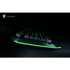 Tesoro Lobera Supreme G5NFL Red Mechanical Switch USB Hub Full Color RGB LED Backlit Side Illuminated Mechanical Gaming Keyboard TS-G5NFL (B) RD